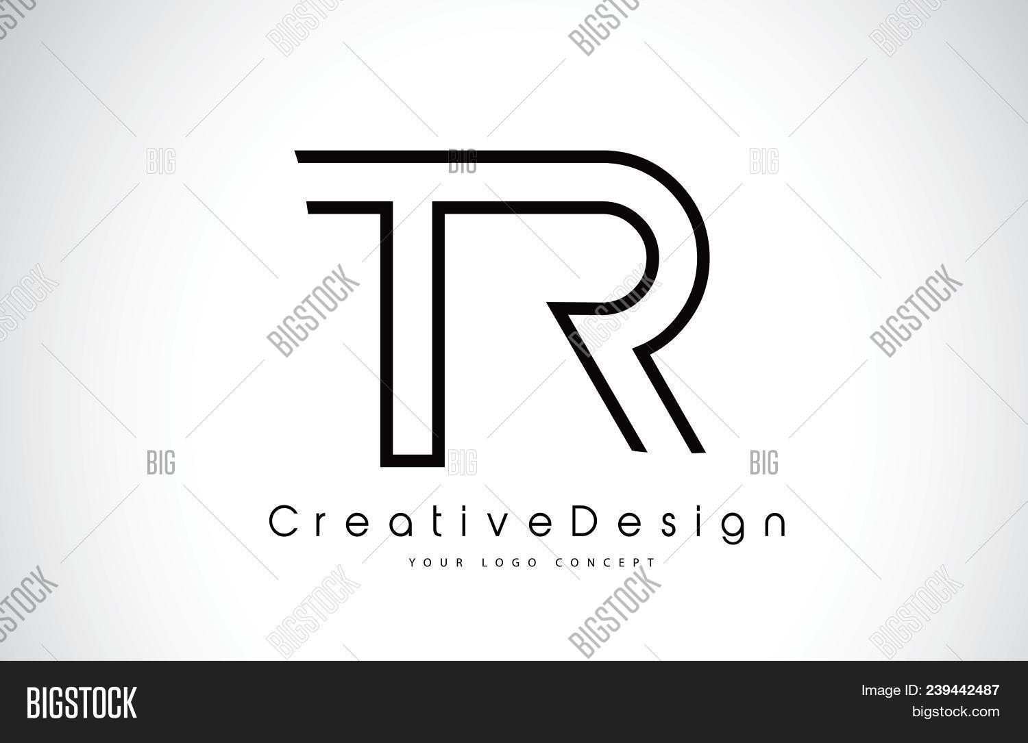Tr T R Letter Logo Vector & Photo (Free Trial) | Bigstock