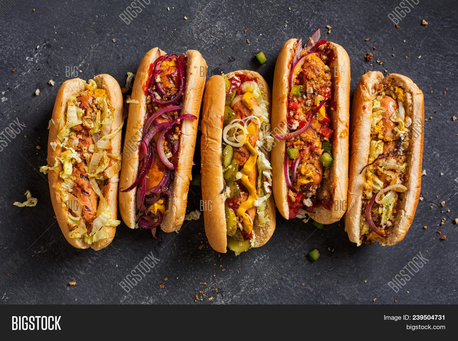 Hot Dogs Sausage On Image & Photo (Free Trial) | Bigstock