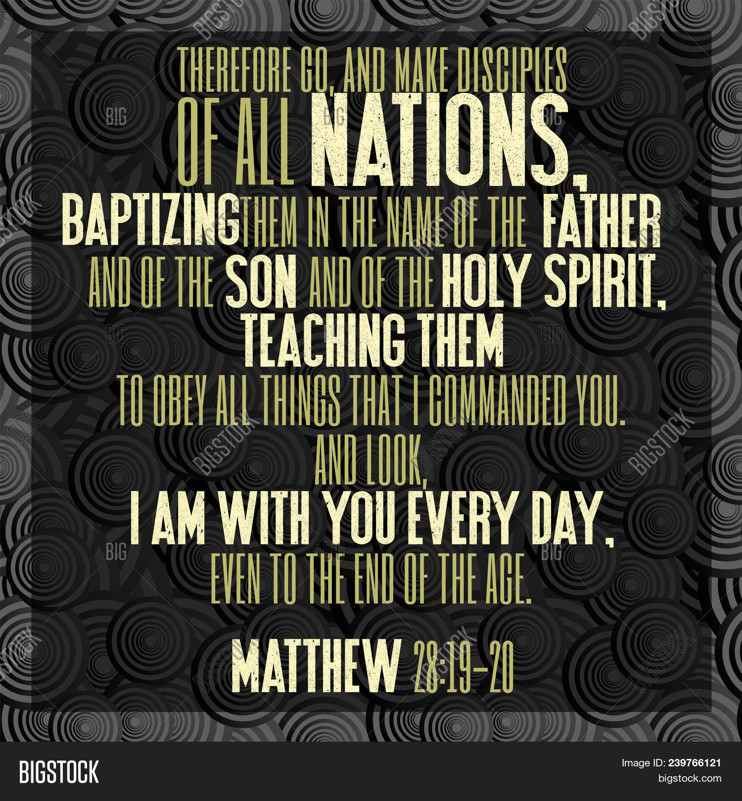 Therefore Go, Make Image & Photo (Free Trial) | Bigstock