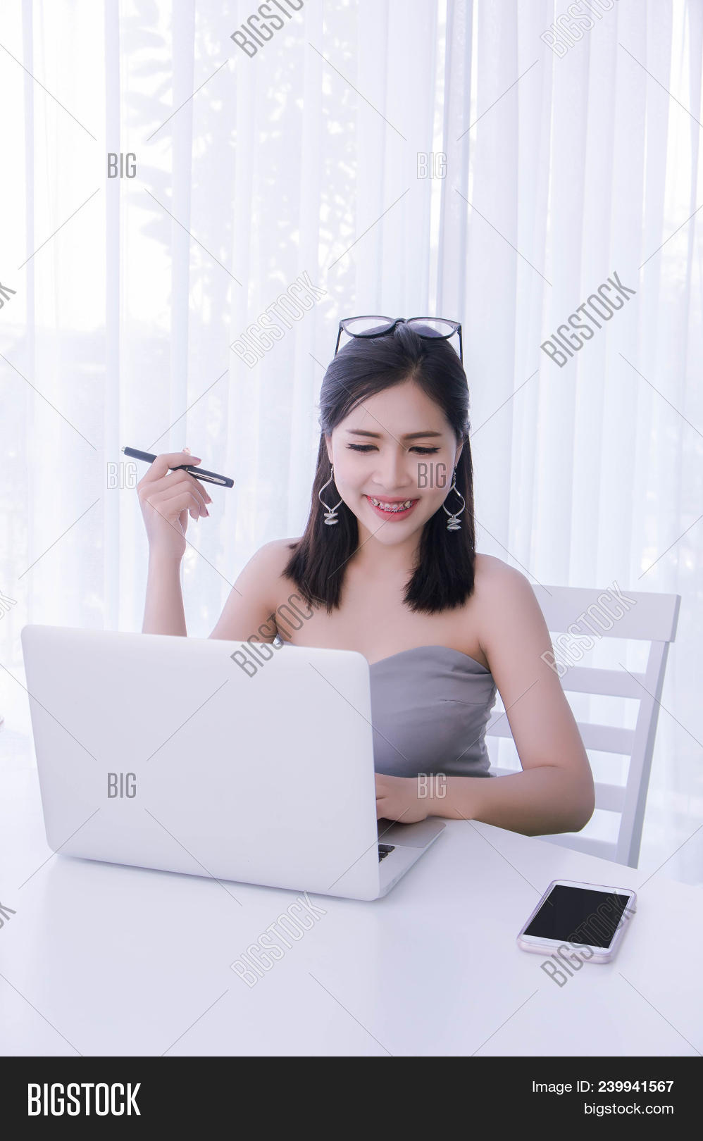 Smart Girl's Working Image & Photo (Free Trial) | Bigstock