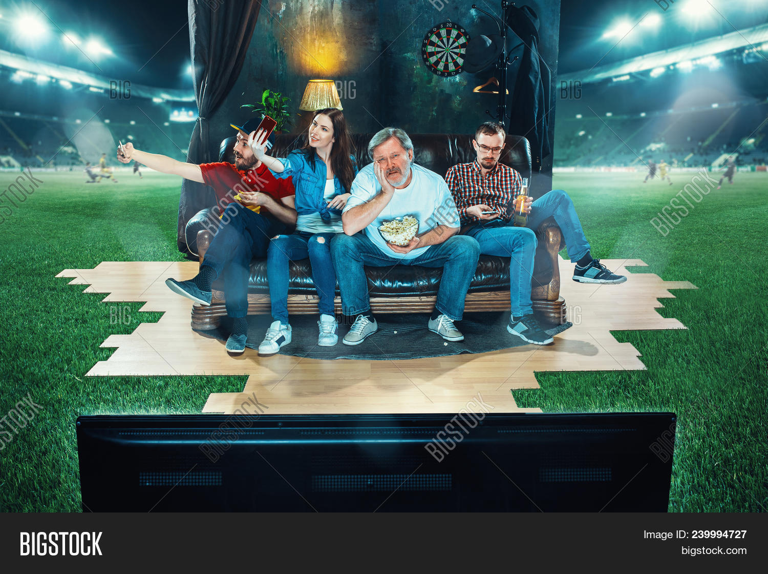 Ardent Fans Sitting On Image & Photo (Free Trial) | Bigstock