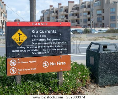 Rip Current Warning Image & Photo (Free Trial) | Bigstock