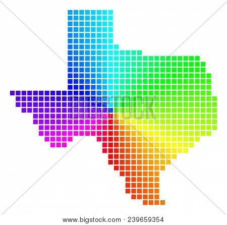 Spectrum Texas Map. Vector & Photo (Free Trial) | Bigstock