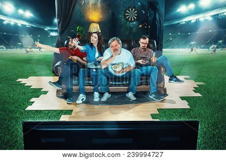 Ardent Fans Sitting On Image & Photo (Free Trial) | Bigstock