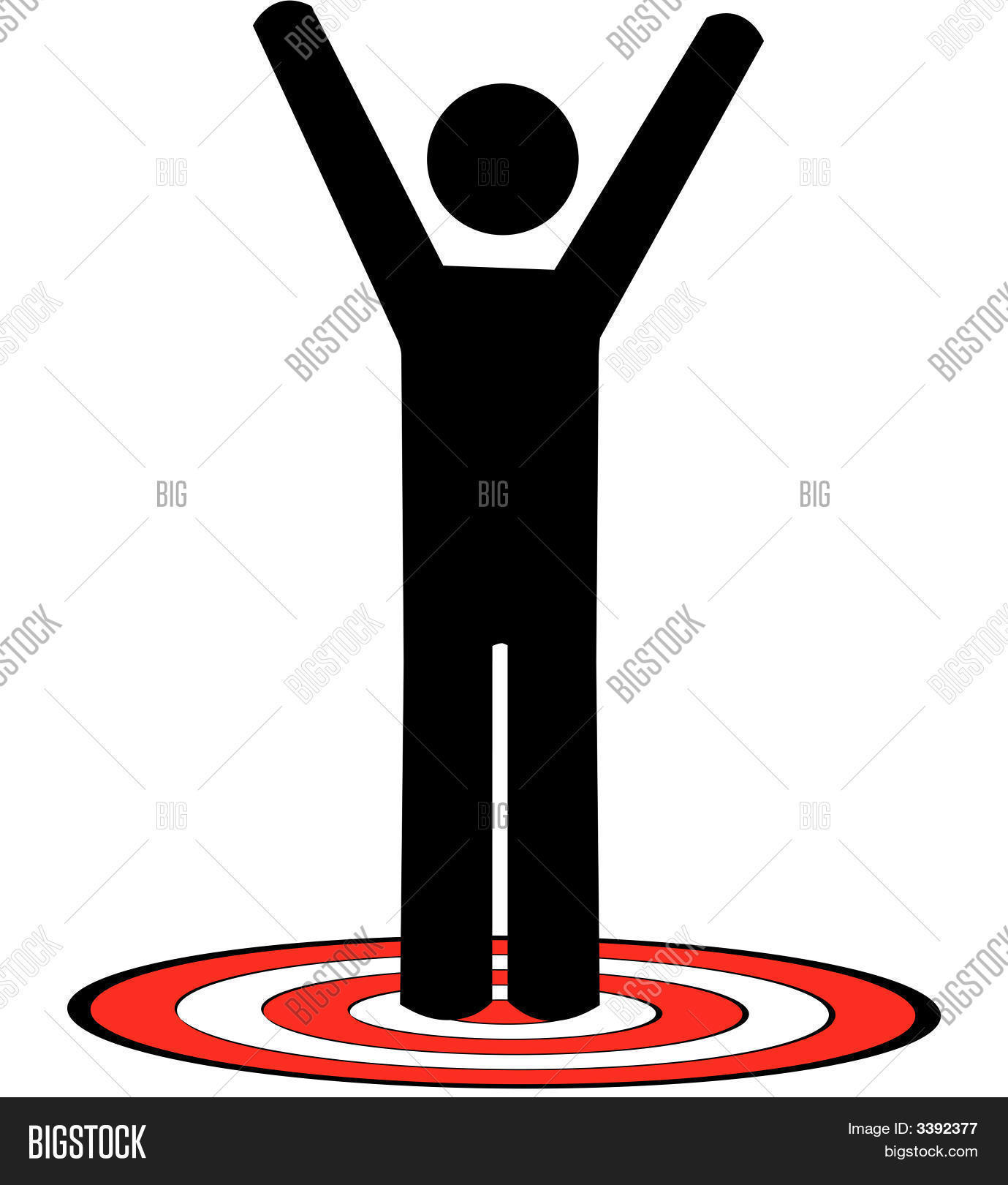 Stick Man Standing On Vector & Photo (Free Trial) | Bigstock