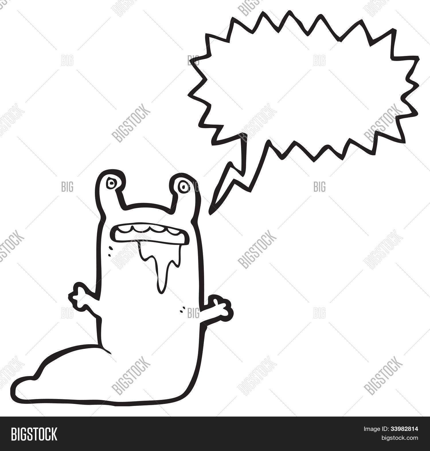 Cartoon Slug Monster Image & Photo (Free Trial) | Bigstock