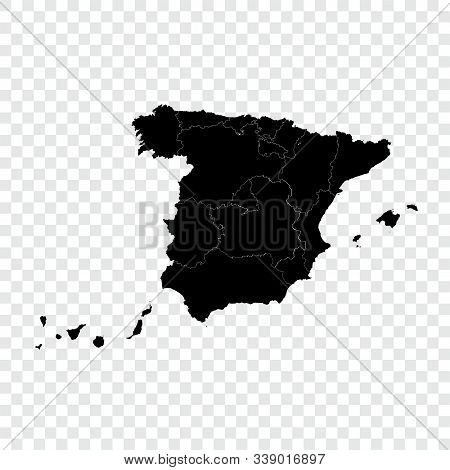 Spain Map On Vector & Photo (Free Trial) | Bigstock