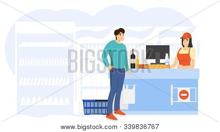 Buyers Stand Line Vector & Photo (Free Trial) | Bigstock