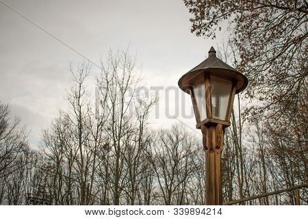 Old Wooden Street Lamp Image & Photo (Free Trial) | Bigstock