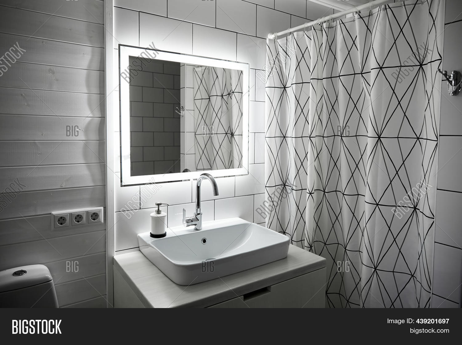 Bathroom White Color. Image & Photo (Free Trial) | Bigstock