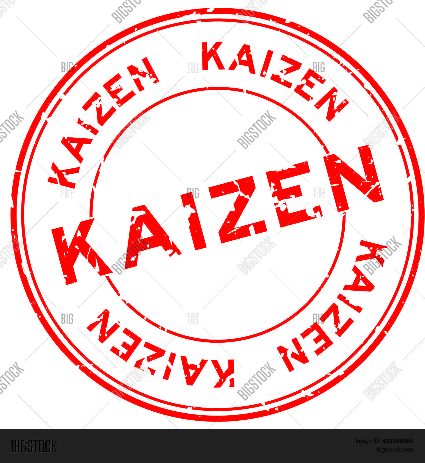 Grunge Red Kaizen Vector & Photo (Free Trial) | Bigstock