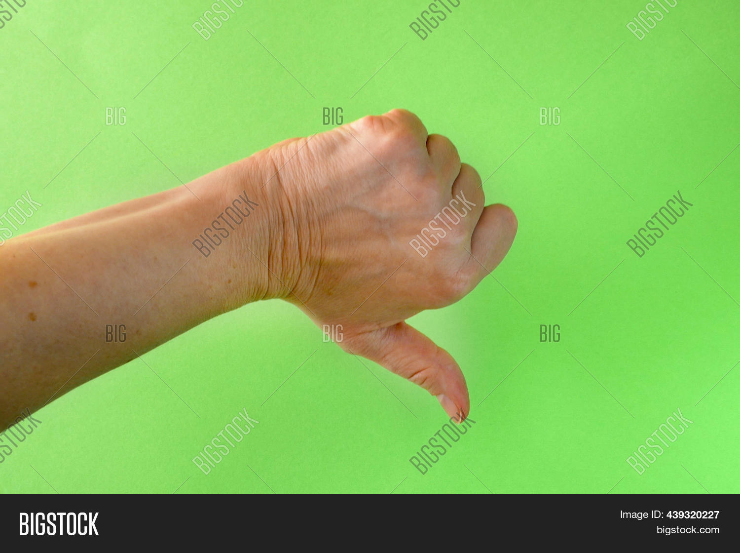 Thumbs Down Sign Hand Image & Photo (Free Trial) | Bigstock