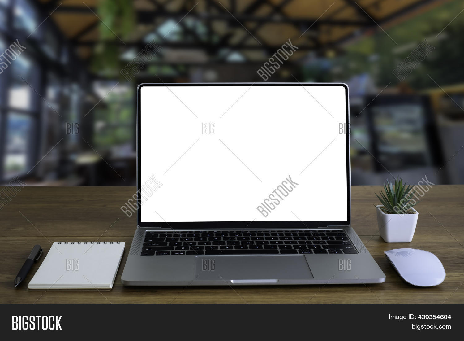 Front View Open Laptop Image & Photo (Free Trial) | Bigstock