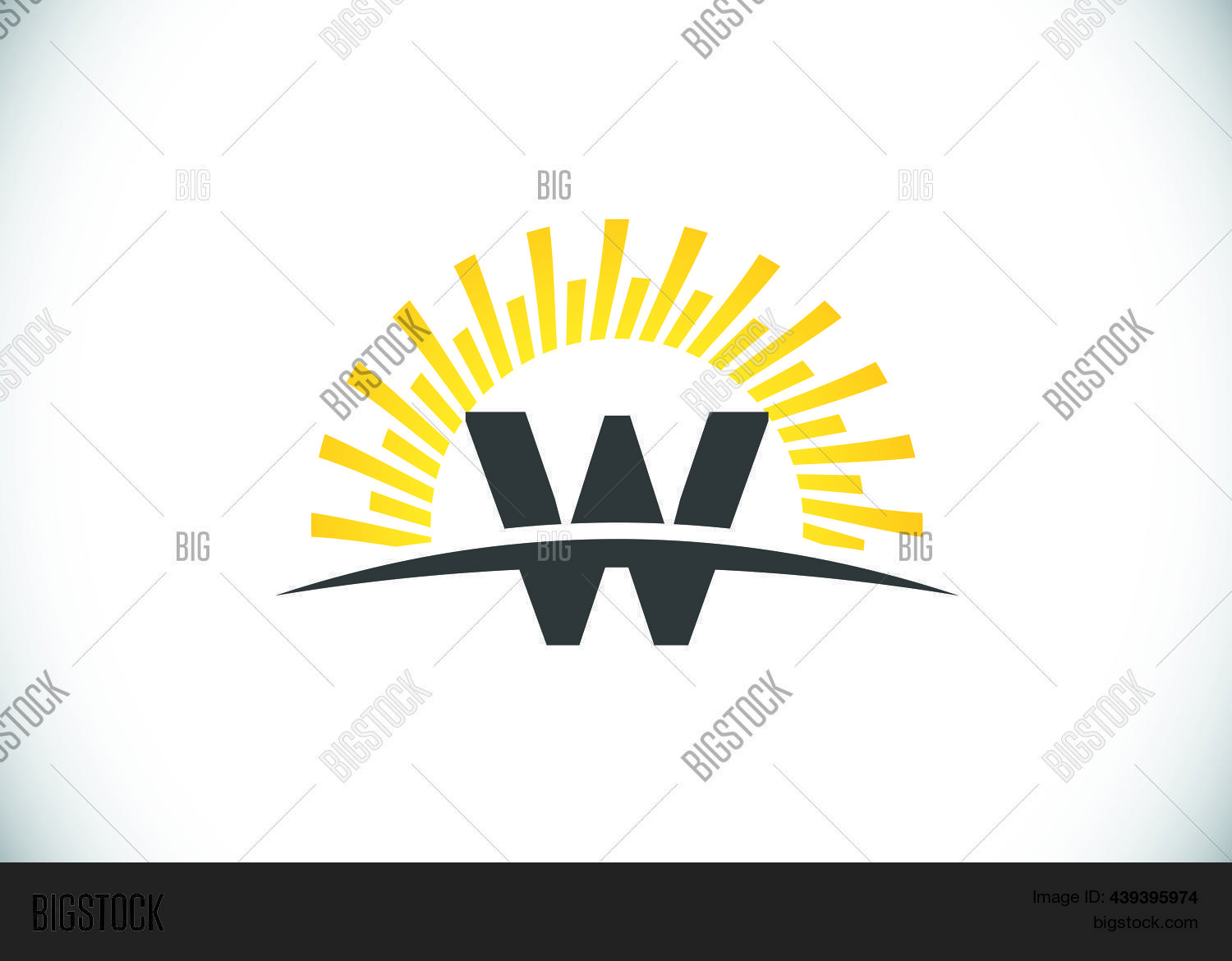 Initial W Monogram Vector & Photo (Free Trial) | Bigstock