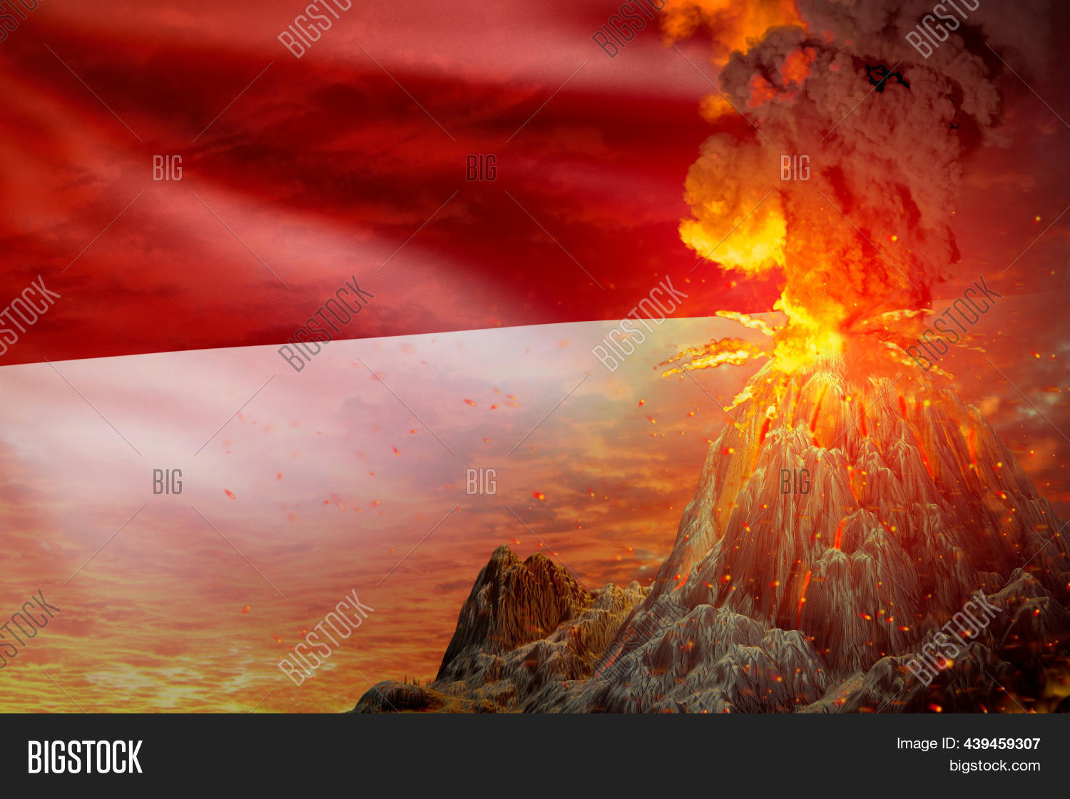 Volcano Blast Eruption Image & Photo (Free Trial) | Bigstock