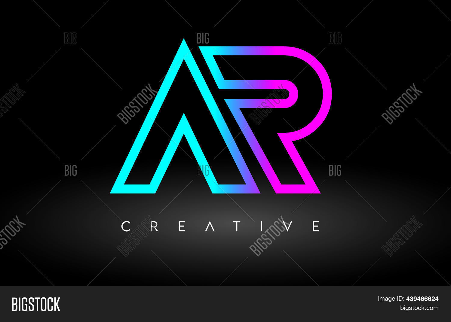 Ar Neon Purple Blue Vector & Photo (Free Trial) | Bigstock