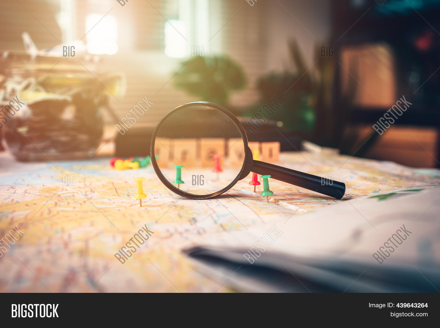Magnifying Glass Pins Image & Photo (Free Trial) | Bigstock