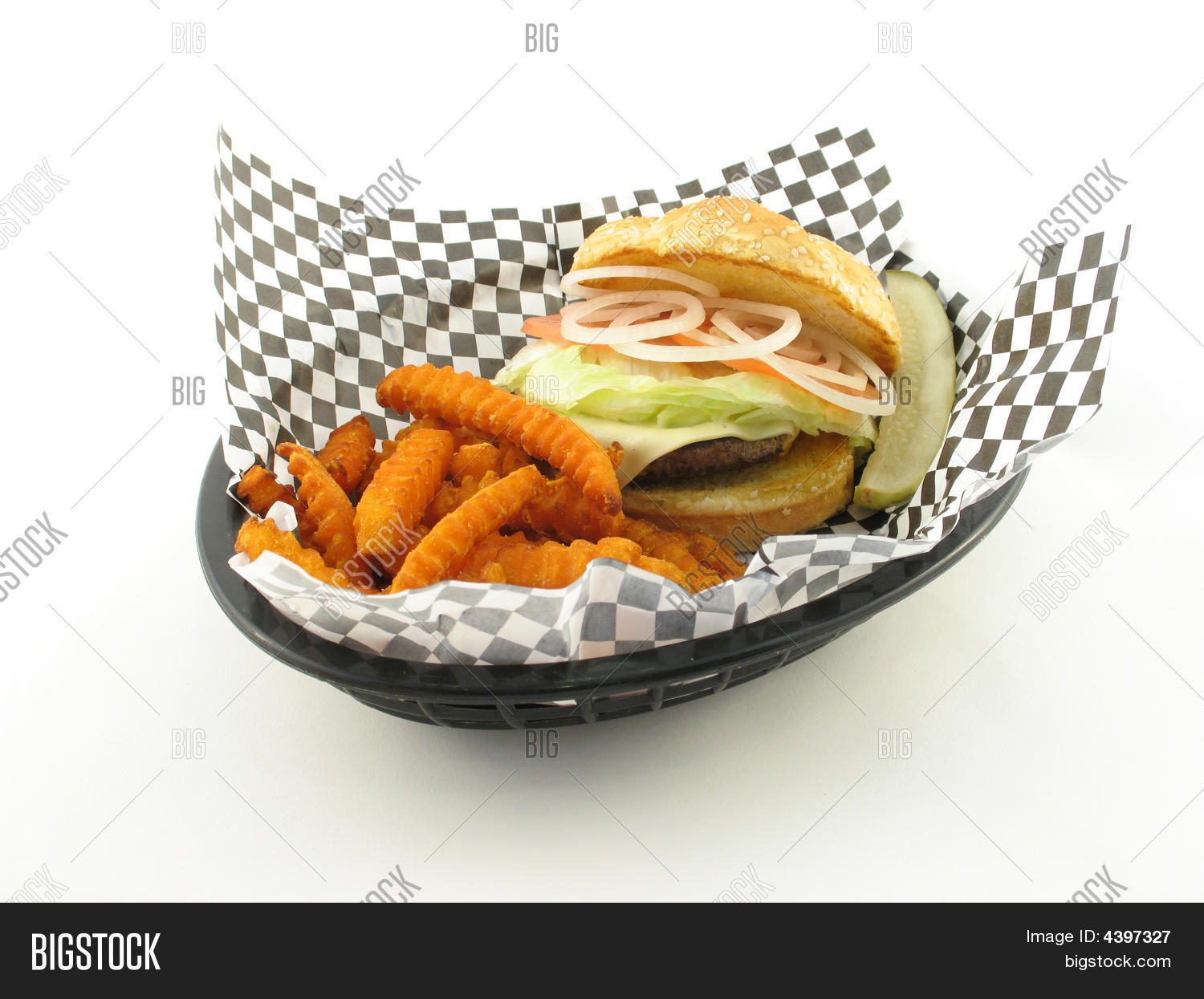 Diner Style Burger Image & Photo (Free Trial) | Bigstock