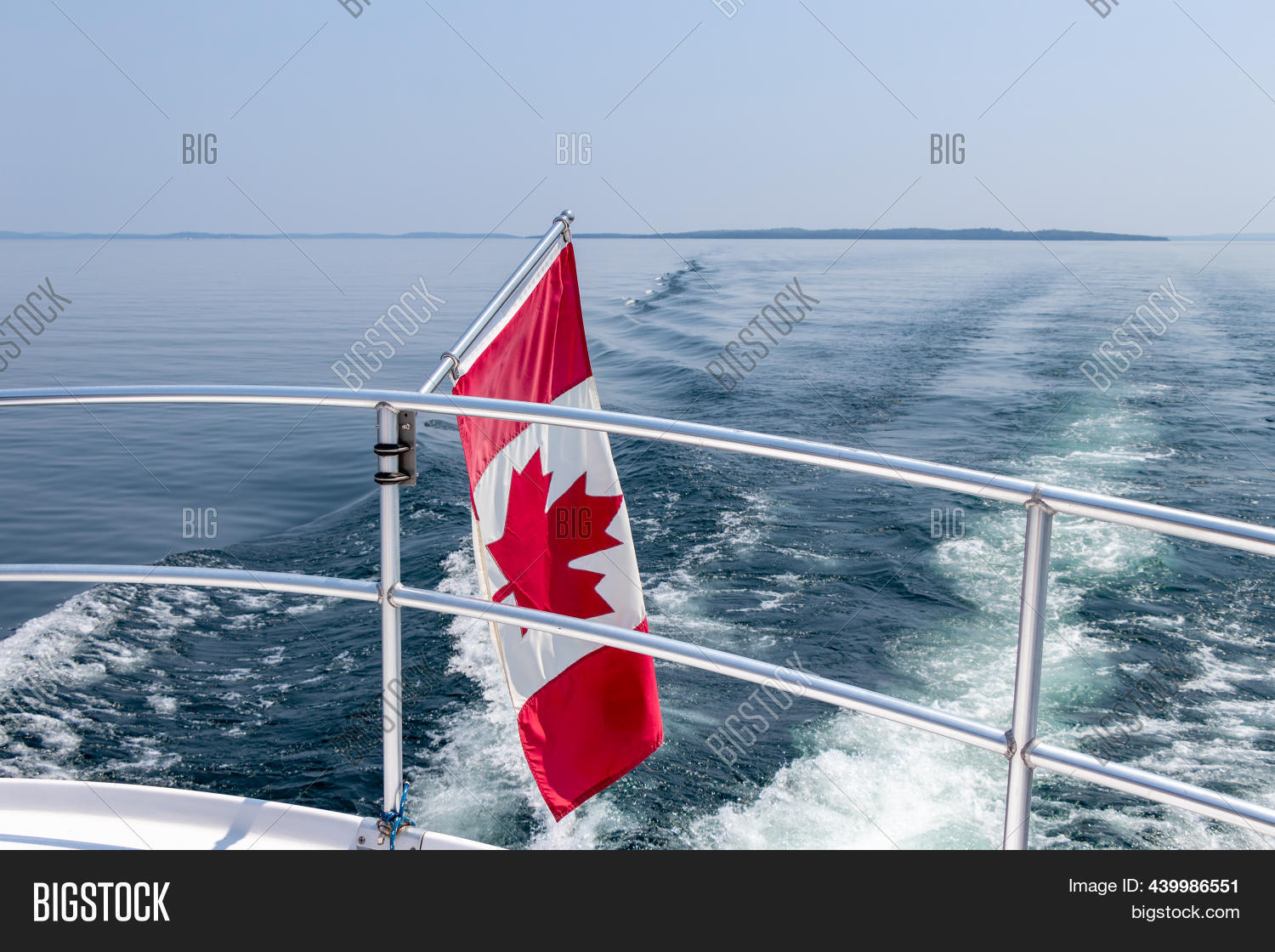 Canadian Flag On Stern Image & Photo (Free Trial) | Bigstock