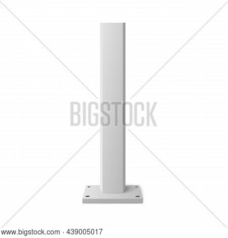 Metal Pole Column On Vector & Photo (Free Trial) | Bigstock