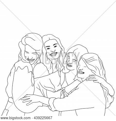 Group Hug Character Vector & Photo (Free Trial) | Bigstock