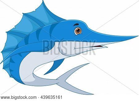 Marlin Fish Cartoon Vector & Photo (Free Trial) | Bigstock