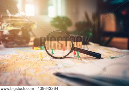 Magnifying Glass Pins Image & Photo (Free Trial) | Bigstock