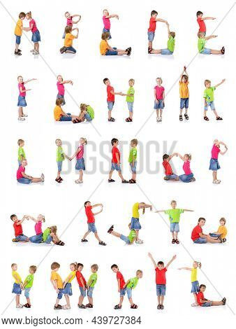 Children Make Alphabet Image & Photo (Free Trial) | Bigstock