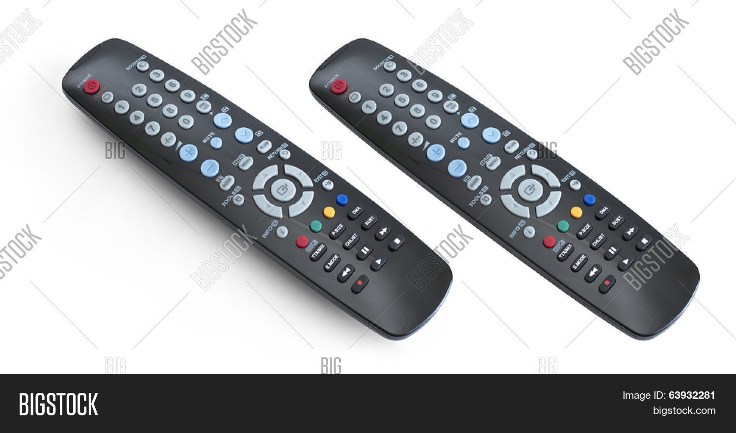 TV Set Remote Control Image & Photo (Free Trial) | Bigstock