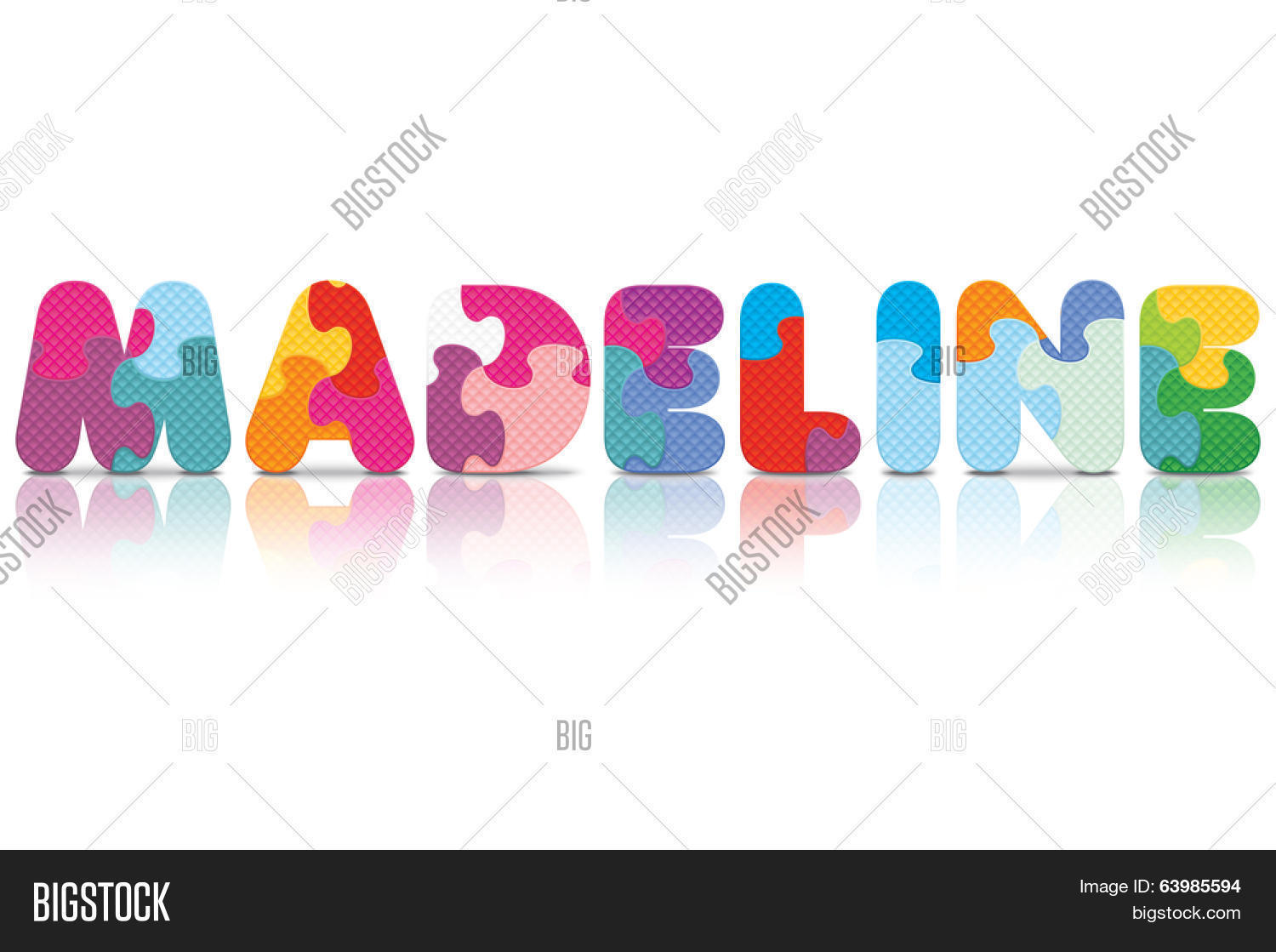MADELINE Written Vector & Photo (Free Trial) | Bigstock