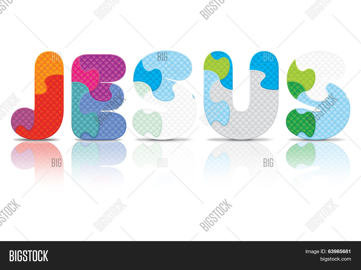 JESUS Written Vector & Photo (Free Trial) | Bigstock