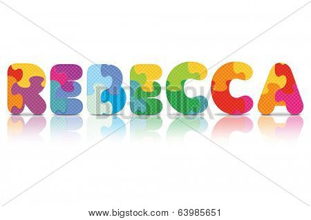 REBECCA Written Vector & Photo (Free Trial) | Bigstock
