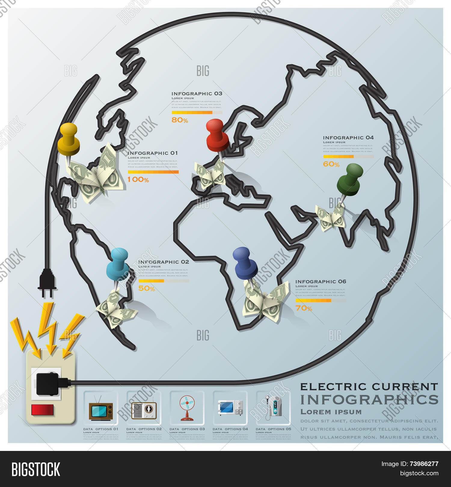 Electric Current Vector & Photo (Free Trial) | Bigstock