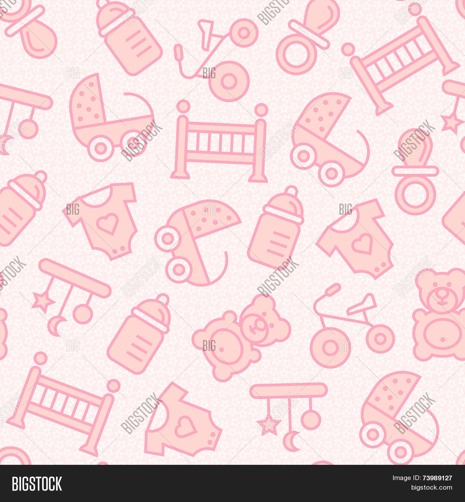 Baby Seamless Vector & Photo (Free Trial) | Bigstock