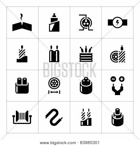 Set Icons Cables Vector & Photo (Free Trial) | Bigstock