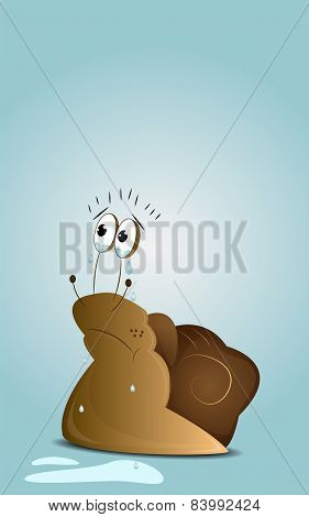 Cartoon Crying Snail Vector & Photo (Free Trial) | Bigstock