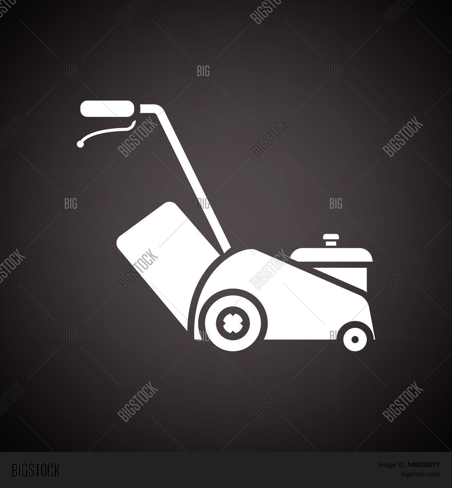 Lawn Mower Icon Vector & Photo (Free Trial) | Bigstock