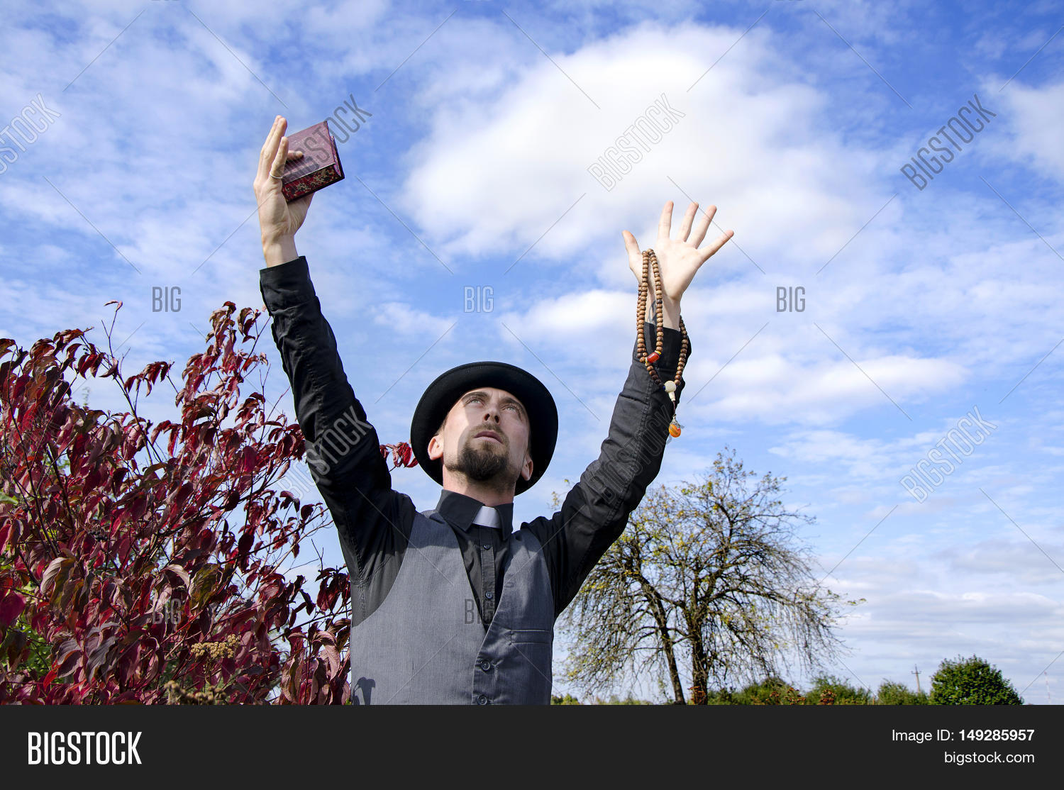 Young Bearded Priest Image & Photo (Free Trial) | Bigstock