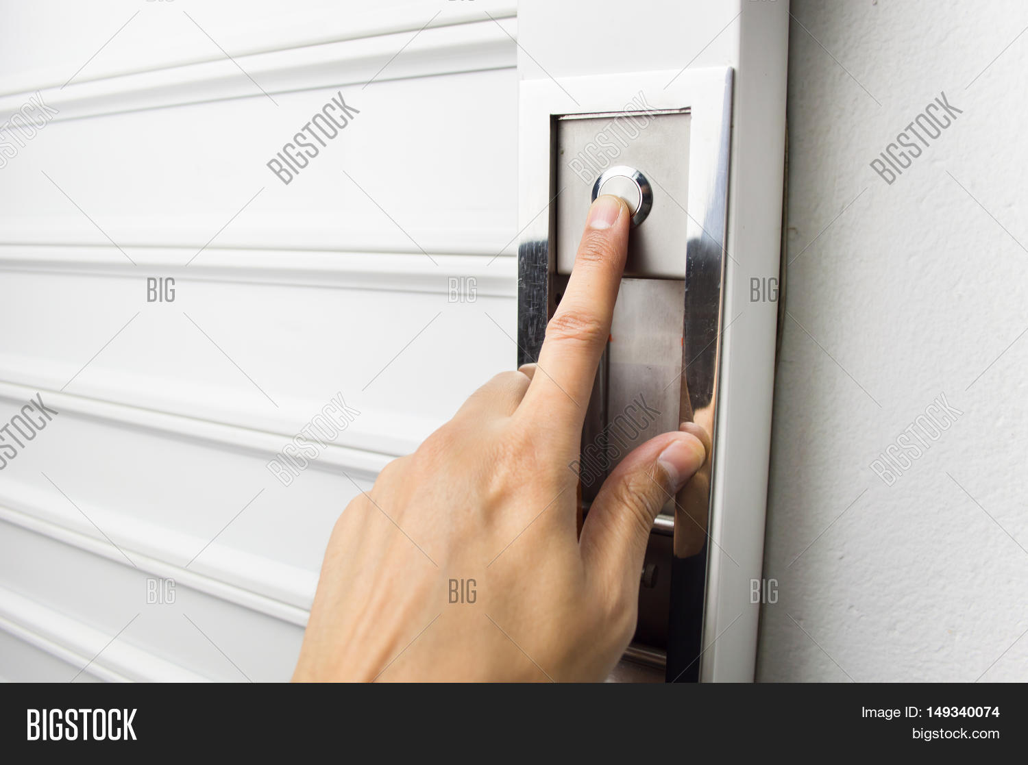 Closeup Hand Pushing Image & Photo (Free Trial) | Bigstock