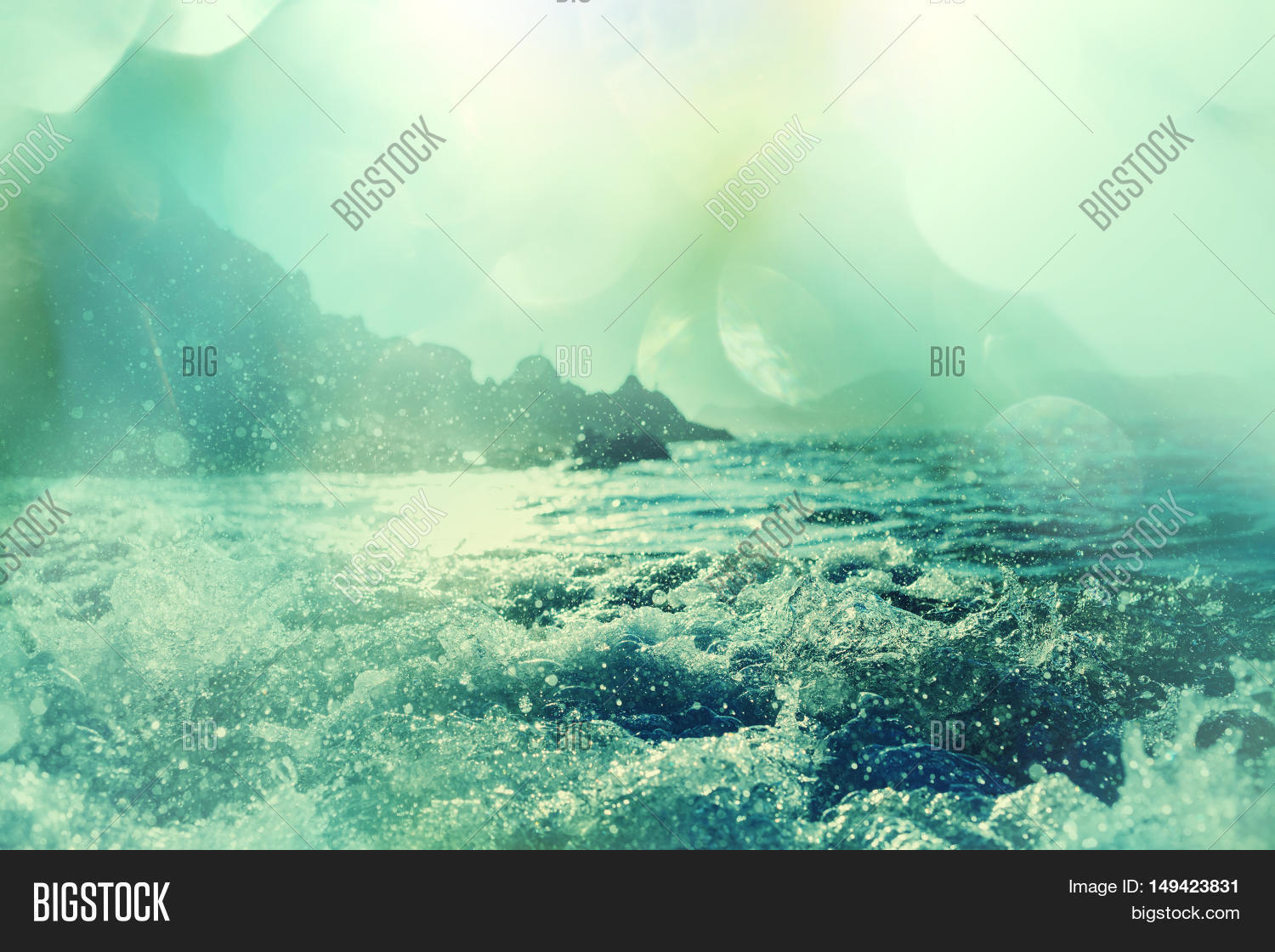 Blue Wave On Beach. Image & Photo (Free Trial) | Bigstock