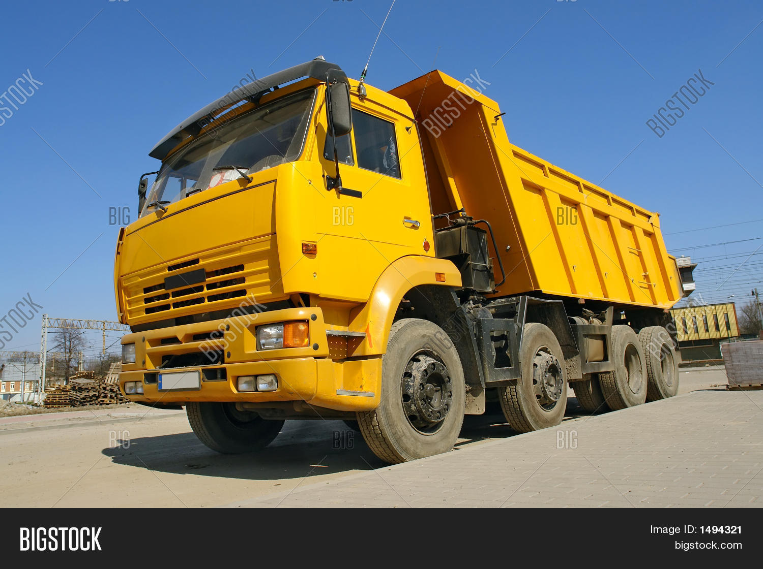 Yellow Dump Truck Image & Photo (Free Trial) | Bigstock