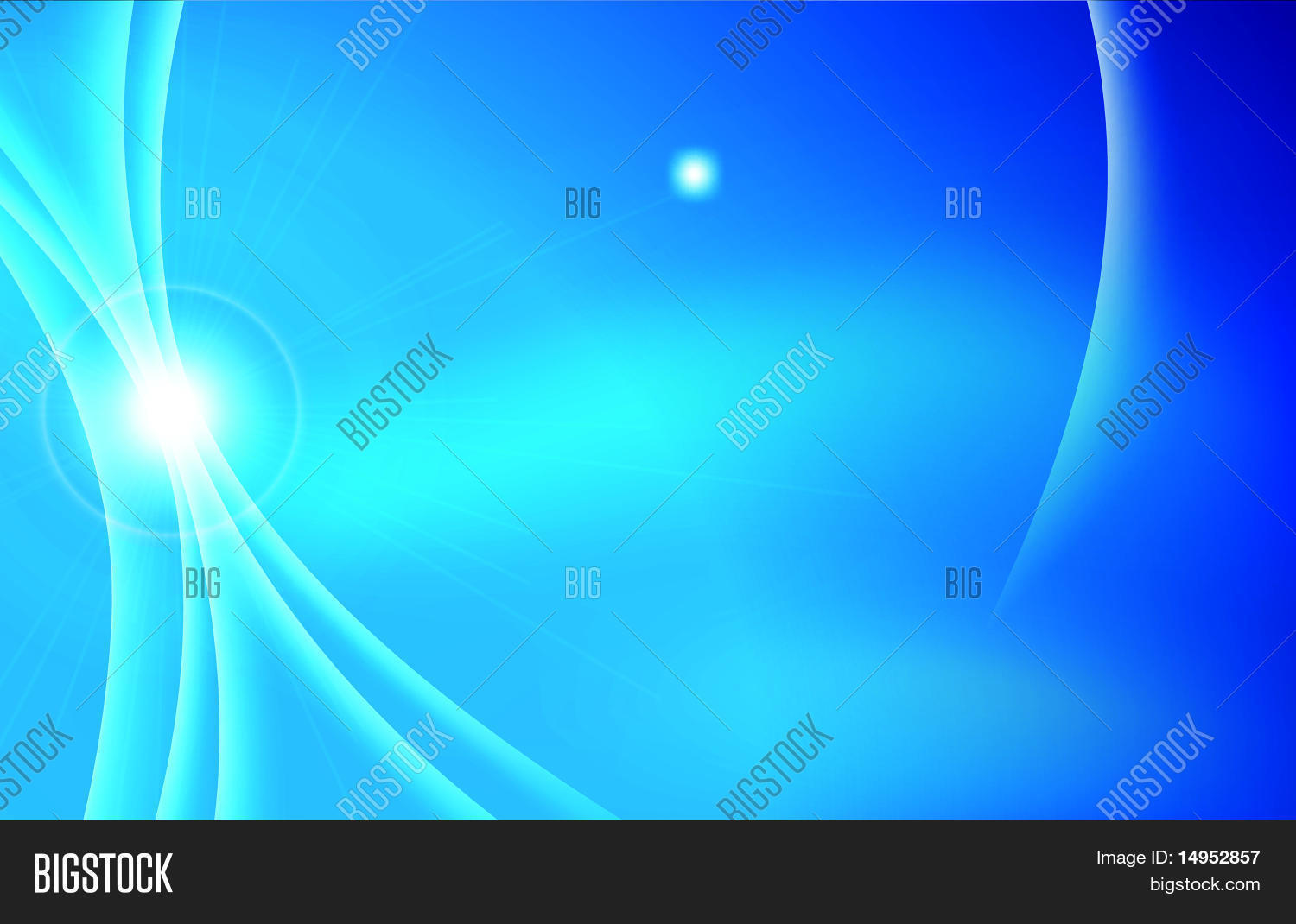 Blue Background Sun. Vector & Photo (Free Trial) | Bigstock