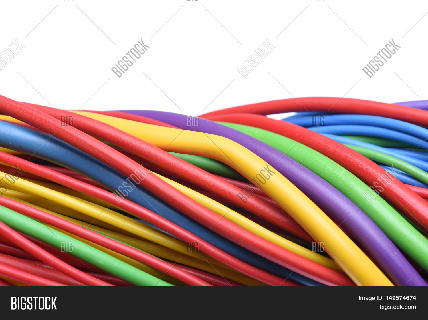 Colored Electric Wires Image & Photo (Free Trial) | Bigstock