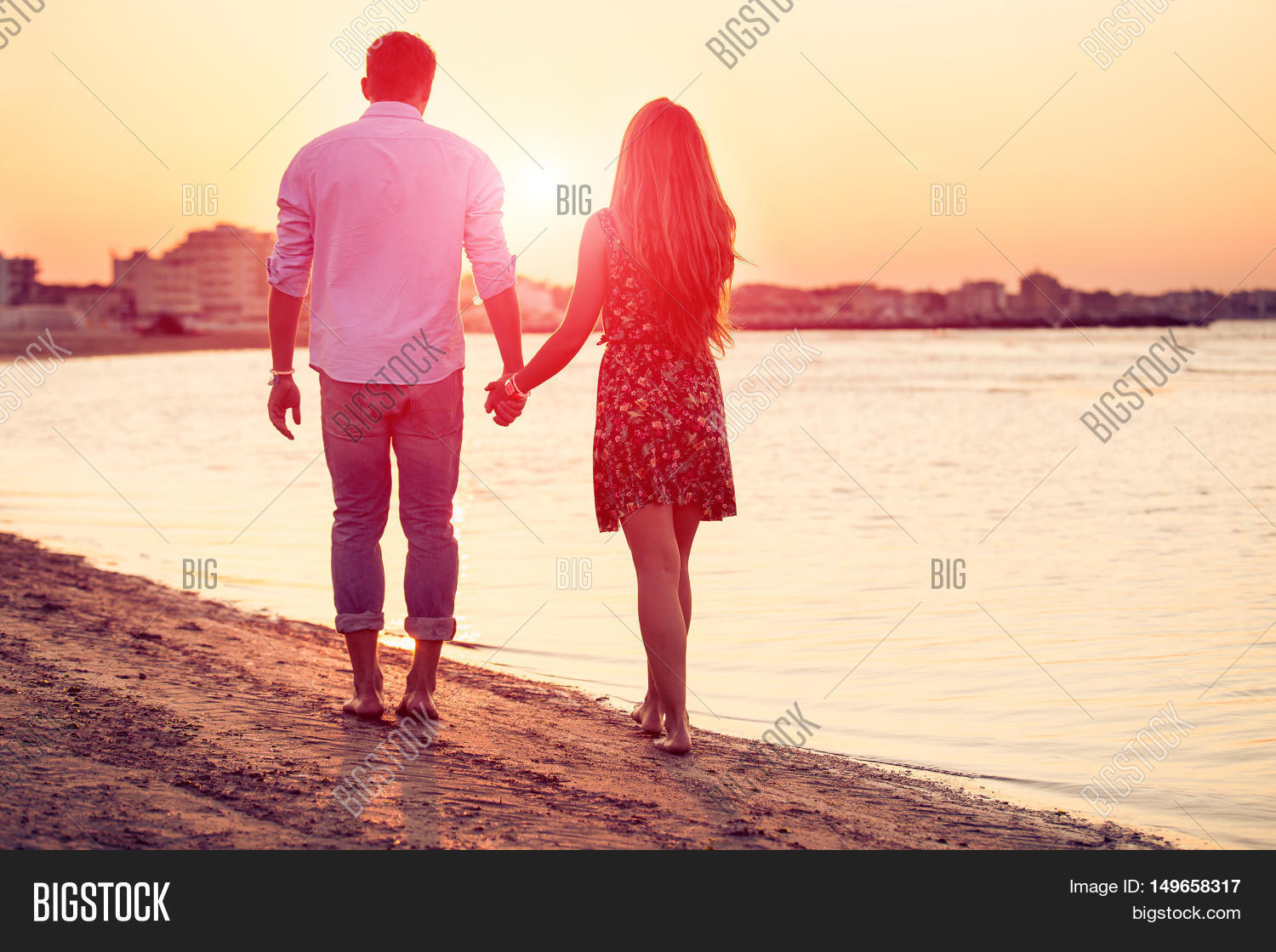Rear View Happy Couple Image & Photo (Free Trial) | Bigstock