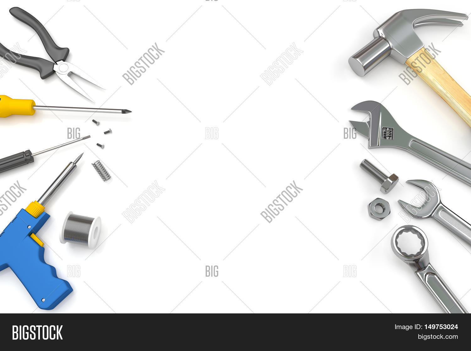Set Tools On White Image & Photo (Free Trial) | Bigstock