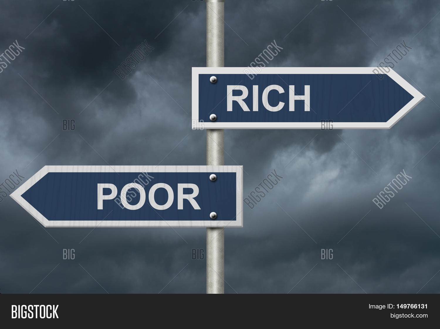 Being Rich Versus Poor Image & Photo (Free Trial) | Bigstock