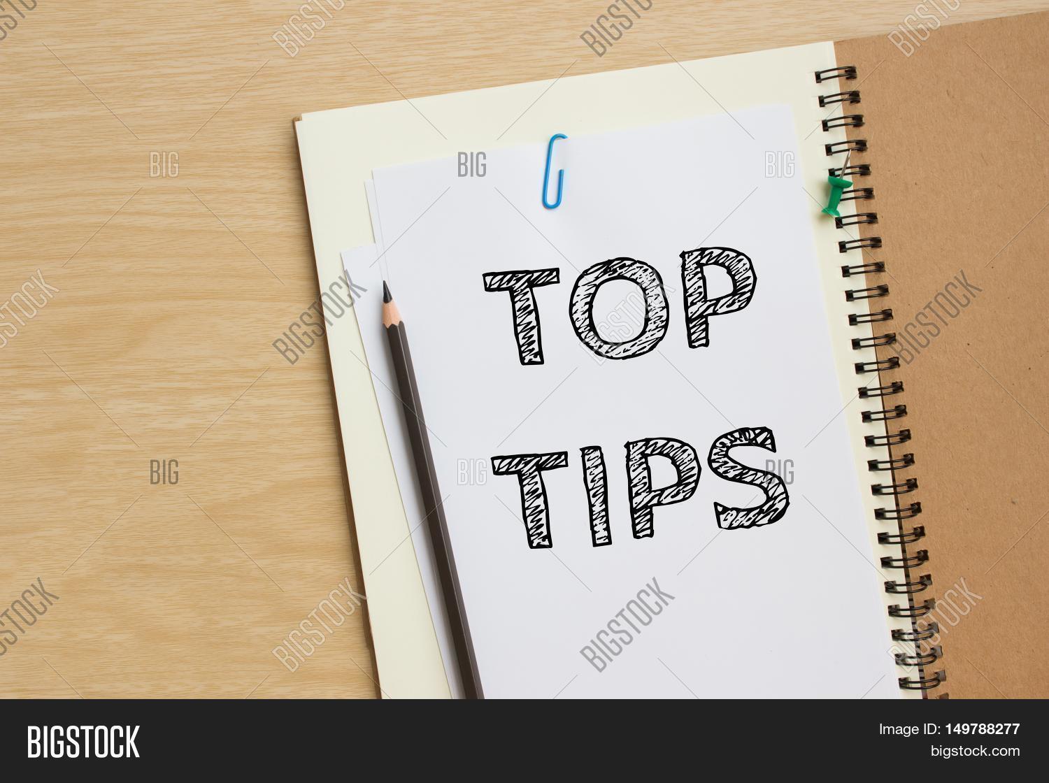 Text TOP TIPS On Paper Image & Photo (Free Trial) | Bigstock