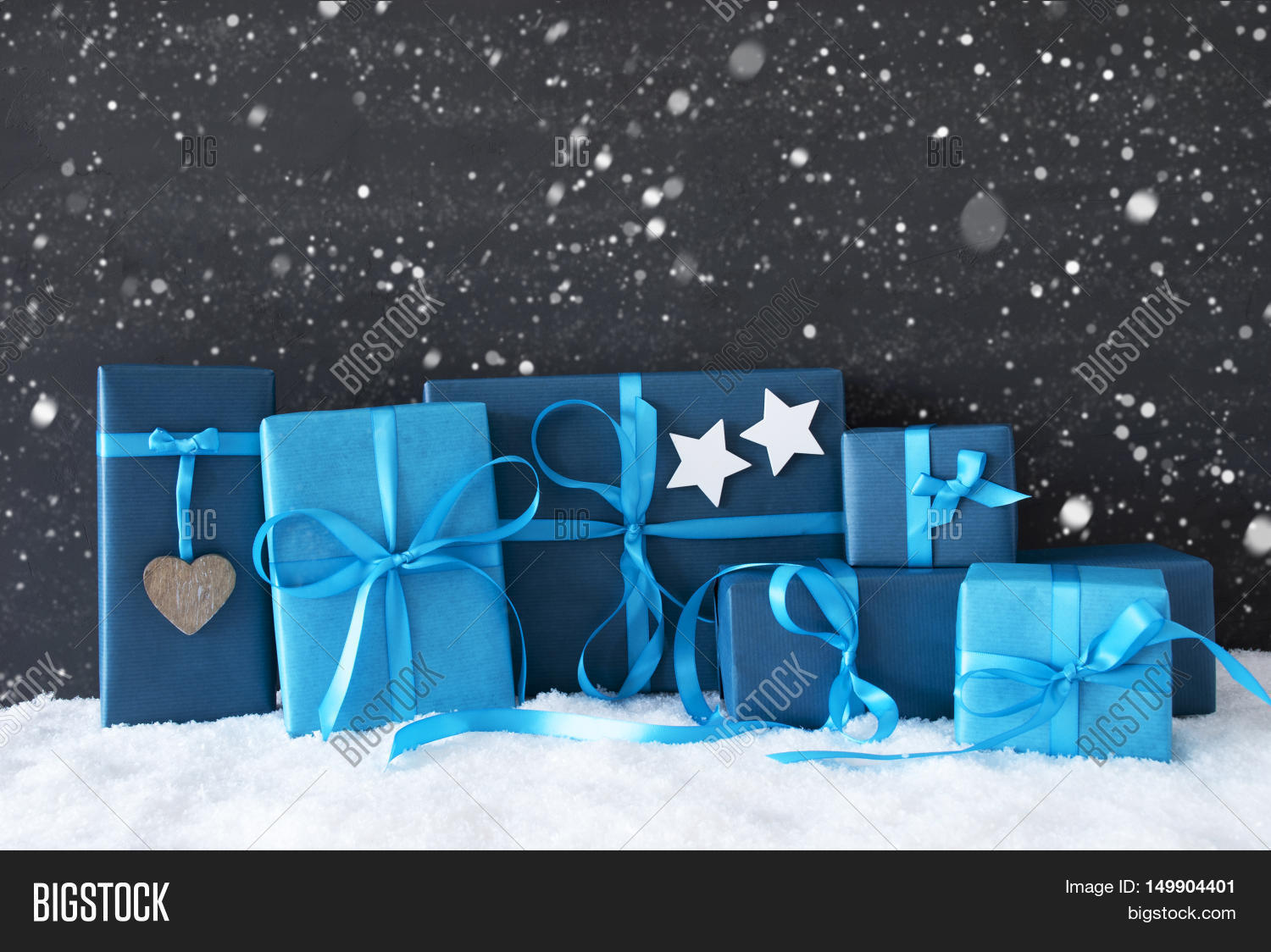 Blue Gifts Presents Image & Photo (Free Trial) | Bigstock