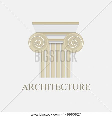 Column Logo Design Vector & Photo (Free Trial) | Bigstock