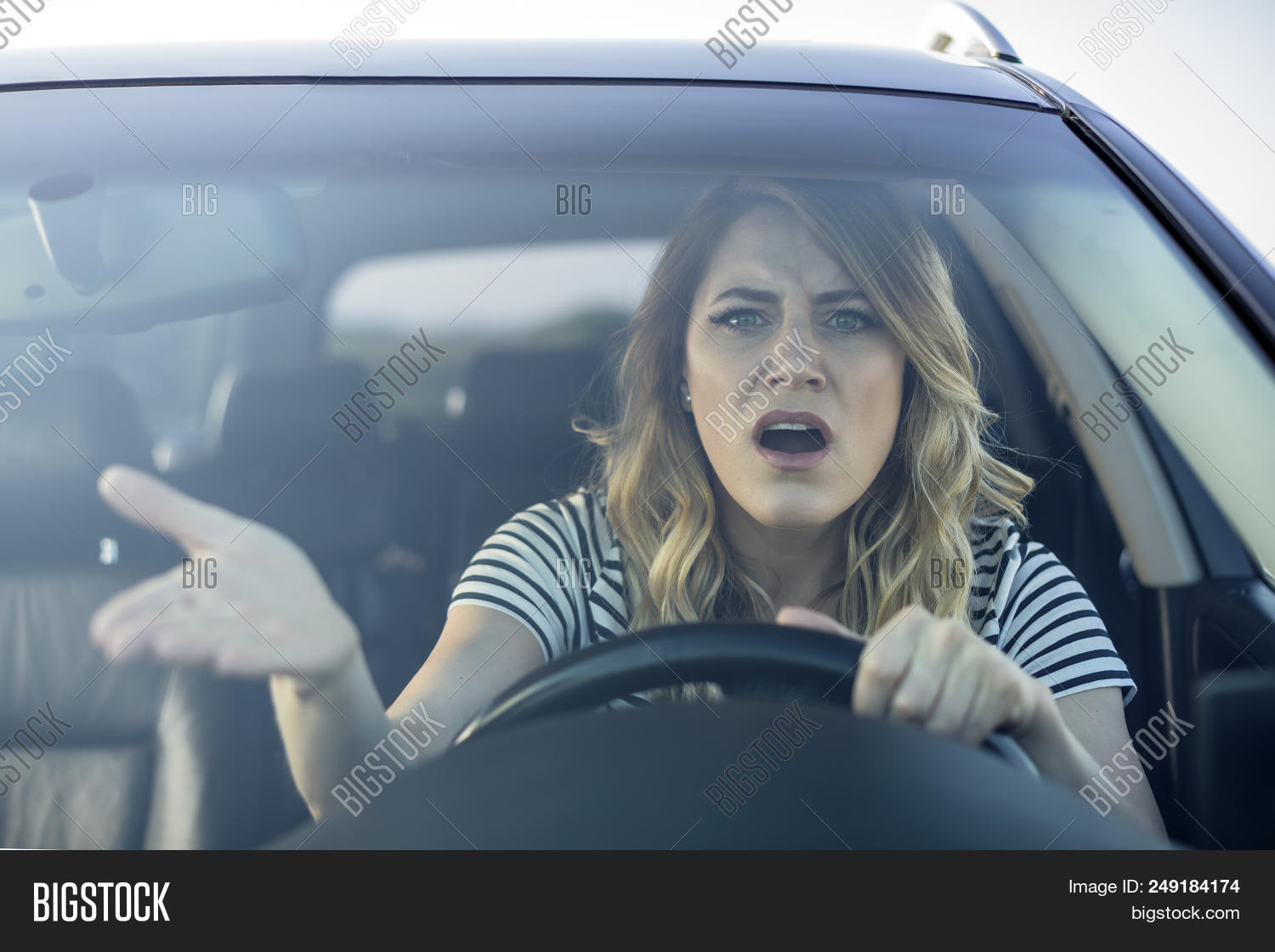 Angry Woman Driving Image & Photo (Free Trial) | Bigstock